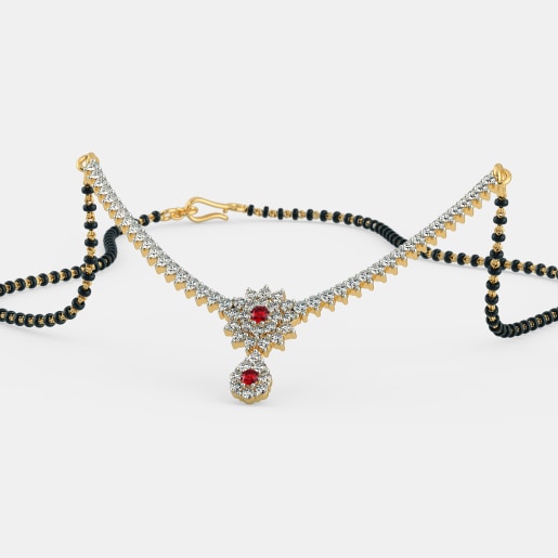 Buy Diamond And Gemstone Mangalsutra Designs Online in India 2017 ...
