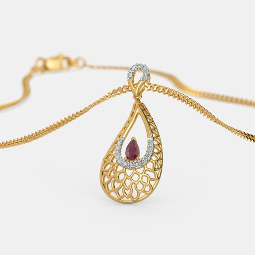 Ruby Pendants - Buy 100+ Ruby Pendant Designs Online in India 2018 ...